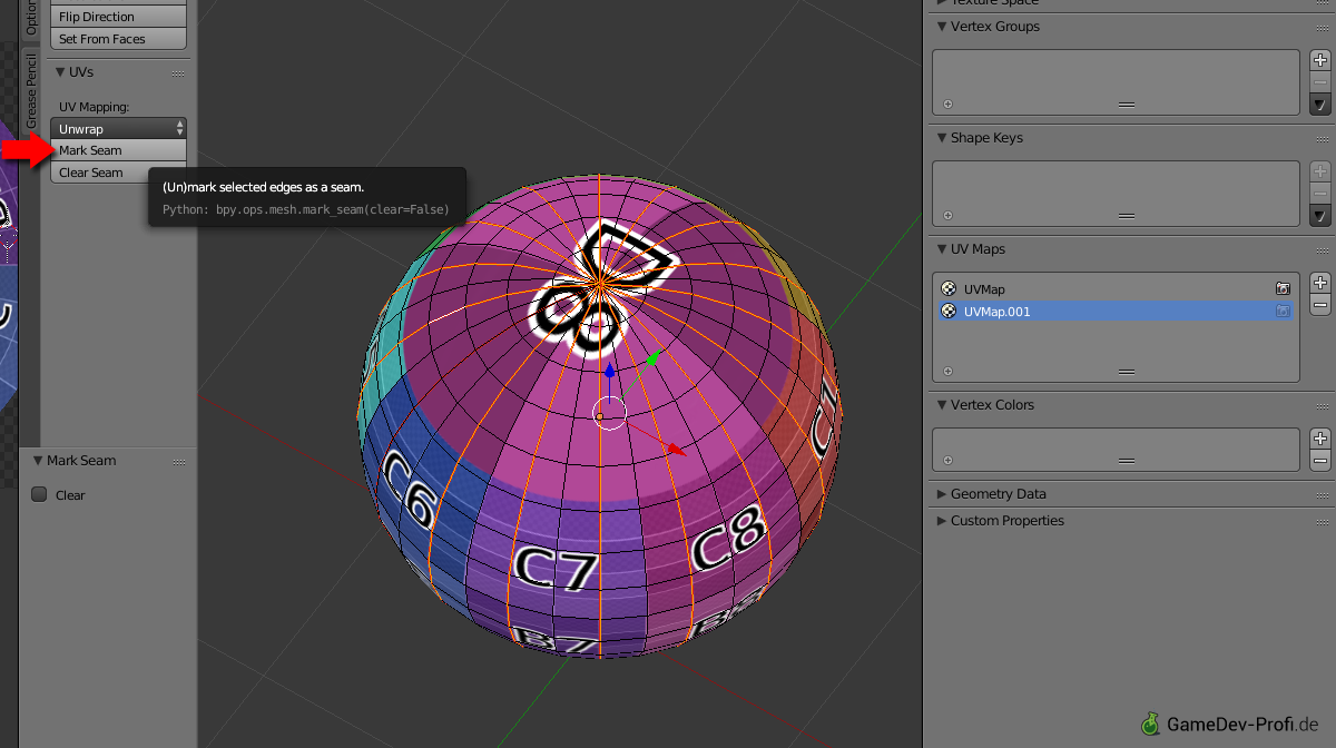 UV-Map inklusive Textur neu abbilden (Blender) – GameDev-Profi